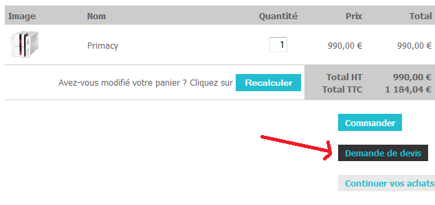 Comment obtenir un Devis
